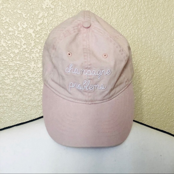 Express | Accessories | Champagne Problems Light Pink Denim Hat | Poshmark